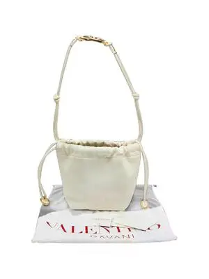 Valentino Garavani Vlogo Pouf Leather Mini Bucket Bag