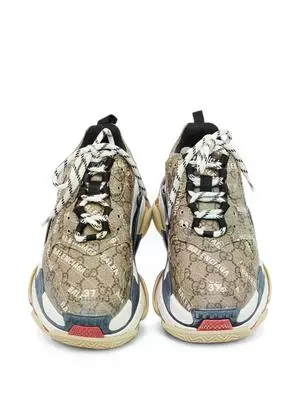 Balenciaga Triple S Gg Supreme Lace-up Sneakers - Neutrals