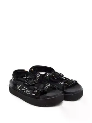 Gucci Crystal-embellished Flat Sandals