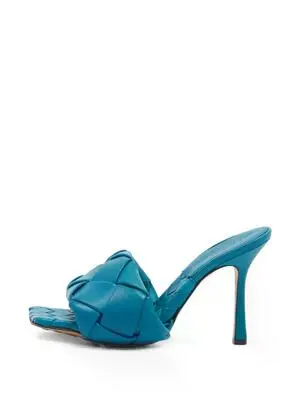Bottega Veneta Lido Intrecciato Sandals - Blue