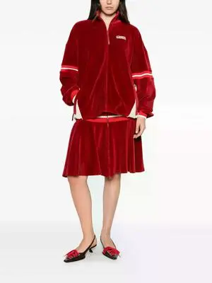 Lacoste Zip-up Velvet Mini Dress