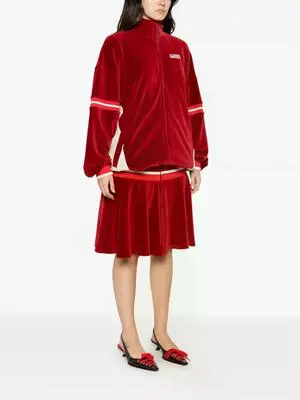 Lacoste Zip-up Velvet Mini Dress