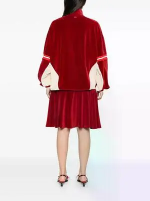 Lacoste Zip-up Velvet Mini Dress