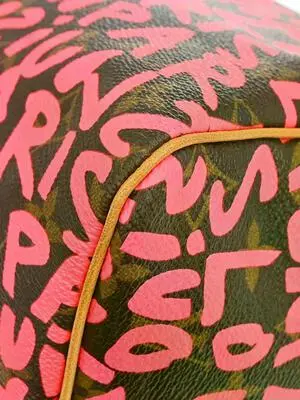 LOUIS VUITTON 2008 Monogram Graffiti Speedy Tote Bag