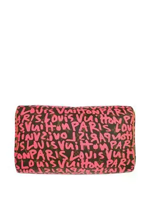 LOUIS VUITTON 2008 Monogram Graffiti Speedy Tote Bag