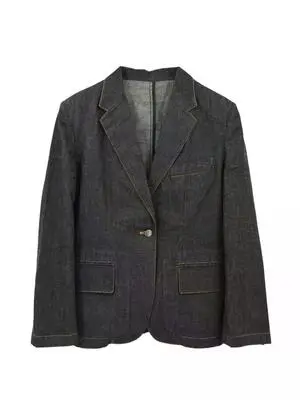 Gucci 2000 Notched-lapel Denim Jacket - Grey