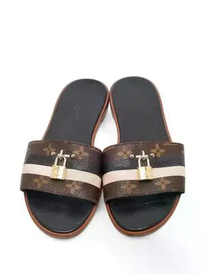 LOUIS VUITTON Lock It Padlock Sandals