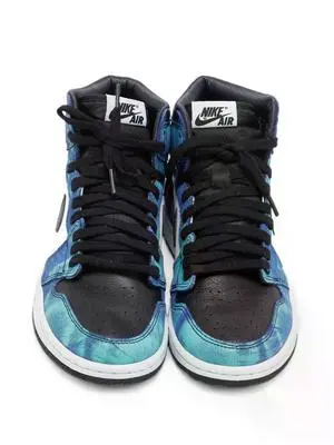 JORDAN Air 1 Retro Tie Dye Lace-up Sneakers - Blue