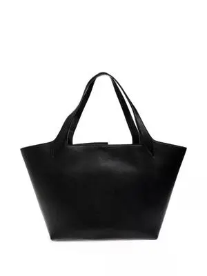 LIFFNER Buckle-detail Leather Tote Bag - Black