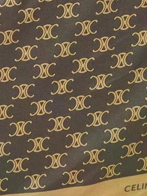 Celine Triomphe-print Square Scarf
