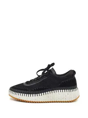 Chloé Nama Knit Sneakers - Black