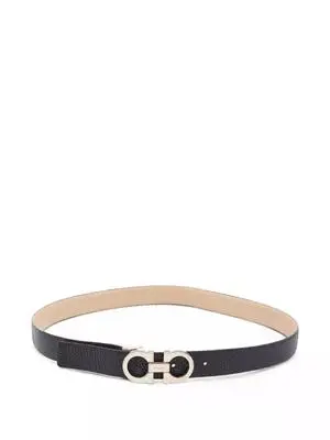 FERRAGAMO Gancini Reversible Belt - Neutrals