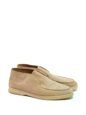 Loro Piana Open Walk Ankle Desert Boots - Neutrals
