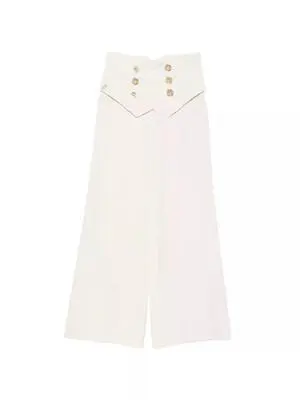 BABYLONE PARIS Double-breasted Wide-leg Trousers