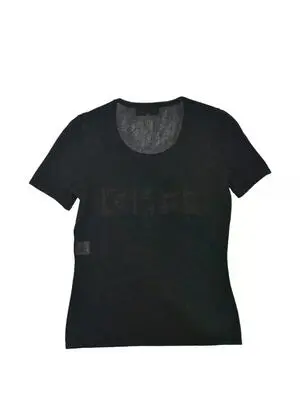 Fendi Logo-intarsia Knit T-shirt