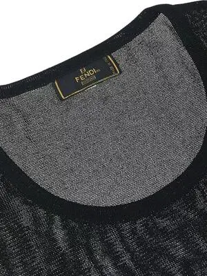 Fendi Logo-intarsia Knit T-shirt