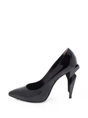 Fendi Sculptural-heel Patent Leather Pumps