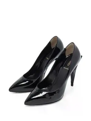 Fendi Sculptural-heel Patent Leather Pumps