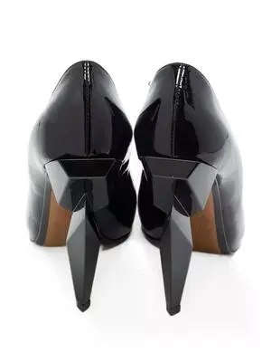 Fendi Sculptural-heel Patent Leather Pumps