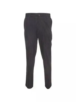 BOSS Pinstriped Slim-fit Trousers - Blue