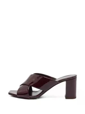 Saint Laurent Loulou Criss-cross Sandals - Red