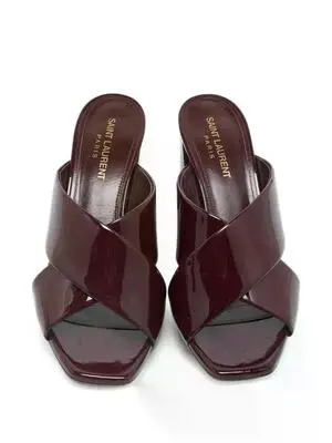 Saint Laurent Loulou Criss-cross Sandals - Red