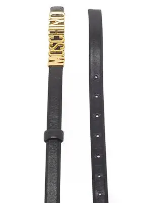 Moschino Logo-plaque Belt