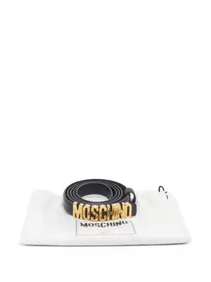 Moschino Logo-plaque Belt