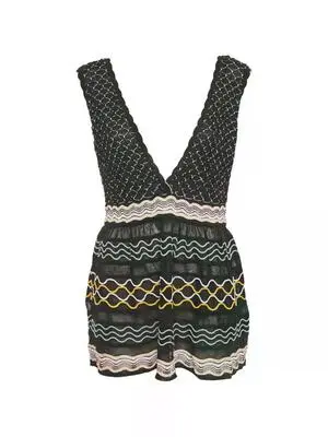 Missoni Patterned-knit Flared Top - Black