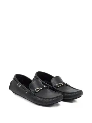 LOUIS VUITTON Leather Knot-detail Loafers