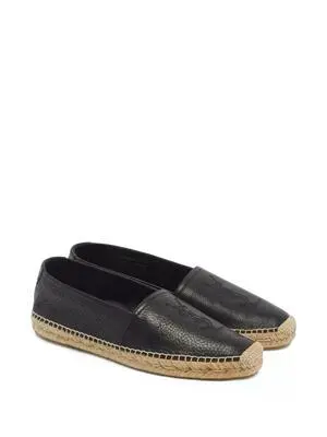 Saint Laurent Cassandre Leather Espadrilles