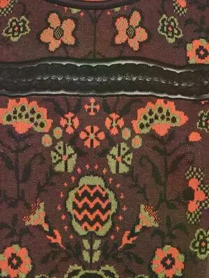 Missoni Floral-pattern Knit Top - Red