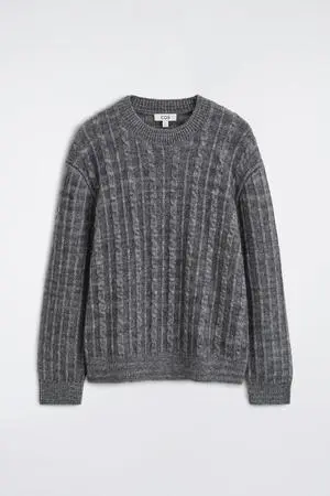 Cos Cable-knit Merino-mohair Sweater