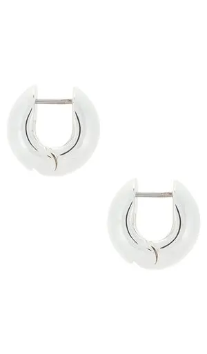Jenny Bird Mini Gemma Hoops In Metallic