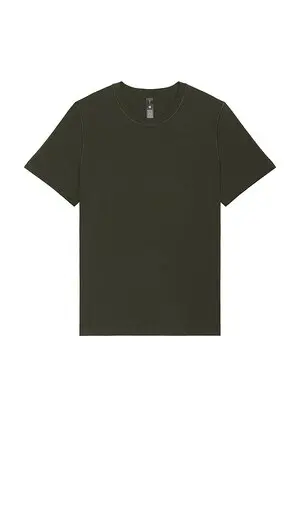 Lululemon Everyday Short Sleeve Shirt In Dark Green
