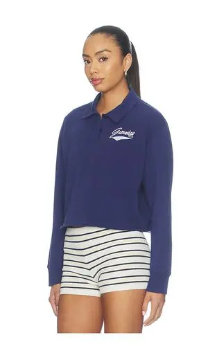 Junk Food Game Day Crop Fleece Polo