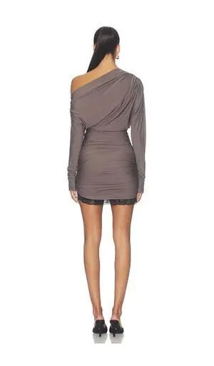 MADISON THE LABEL Rosie Mini Dress In Grey