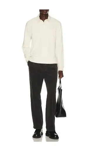 Vince Travel Polo In Cream
