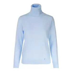 TIRILLM Cassie Cashmere High Neck, Light Baby - Blue