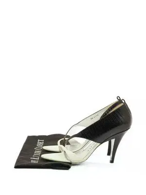 Givenchy Lizard-embossed D'orsay Sandals - Black