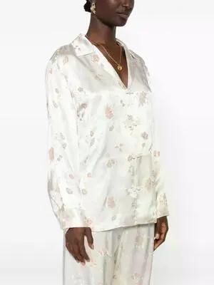 DÔEN Maurise Floral-jacquard Shirt