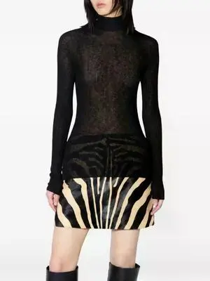 Liviana Conti Ribbed-knit Roll-neck Sweater - Black