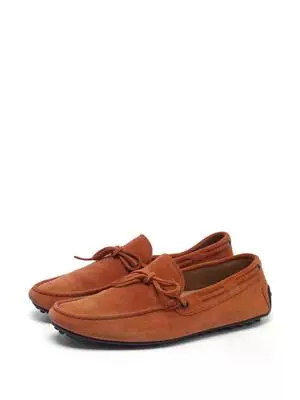 TOD'S Gommino Suede Boat Shoes - Brown