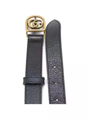 Gucci Double G Frame Belt - Black