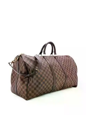 LOUIS VUITTON Keepall Bandouliere Bag Damier 55 Travel Bag