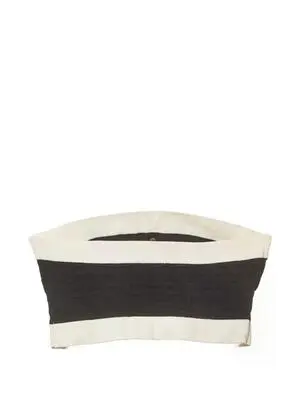 Elisabetta Franchi Monogram Jacquard Tube Top