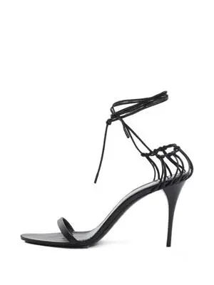 Saint Laurent Lexi Ankle Strap Sandals - Black