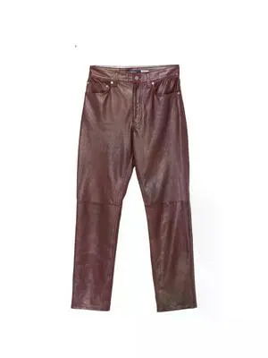 Polo Ralph Lauren Leather Wide-leg Trousers