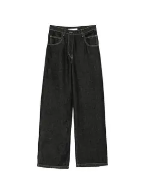 Christian Wijnants Patan Contrast-stitch Jeans - Black