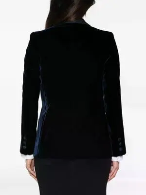 Emporio Armani Velvet Single-breasted Jacket